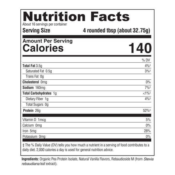 Organic Pea Protein - Natural Medicine Formulas